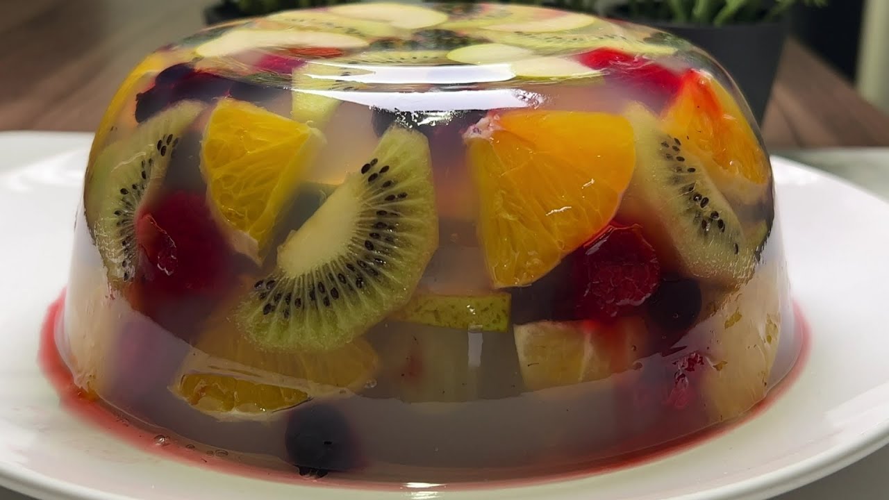 Water and fruits! Delicious and healthy dessert without baking in 5 ...