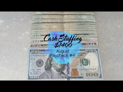 $1400+ CASH ENVELOPE STUFFING | Sinking Funds | August #2022 Paycheck ...