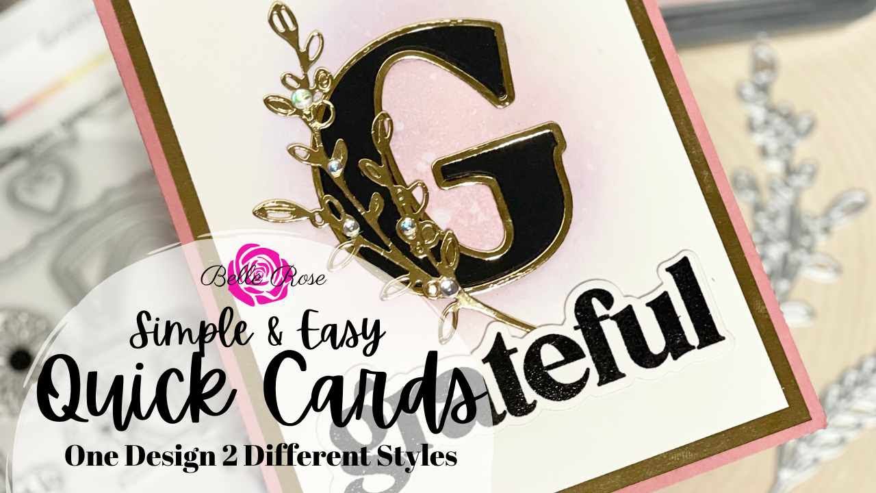 2 Simple & Easy Quick Cards @scrapbook - YouTube