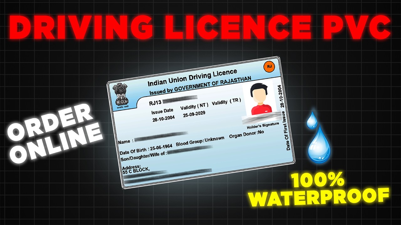 How to Order a Driving Licence PVC Card #pvccard #drivinglicence - YouTube