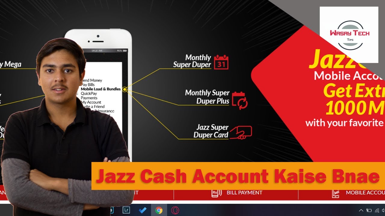 How to Make Jazz Cash account 2020(Urdu) | Jazz Cash Account SignUp ...