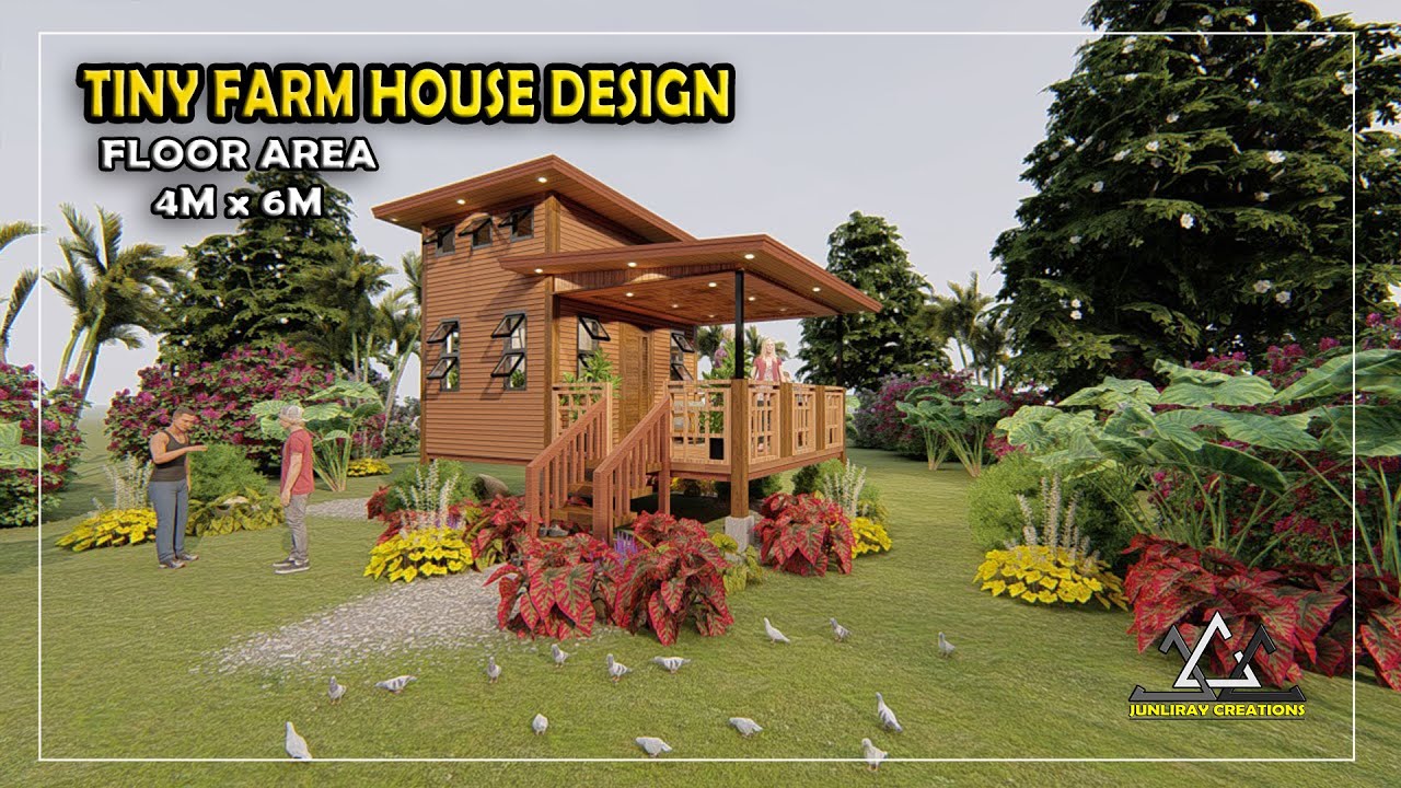 Tiny Farm House Design Idea | 4M x 6M | by: junliray creations - YouTube