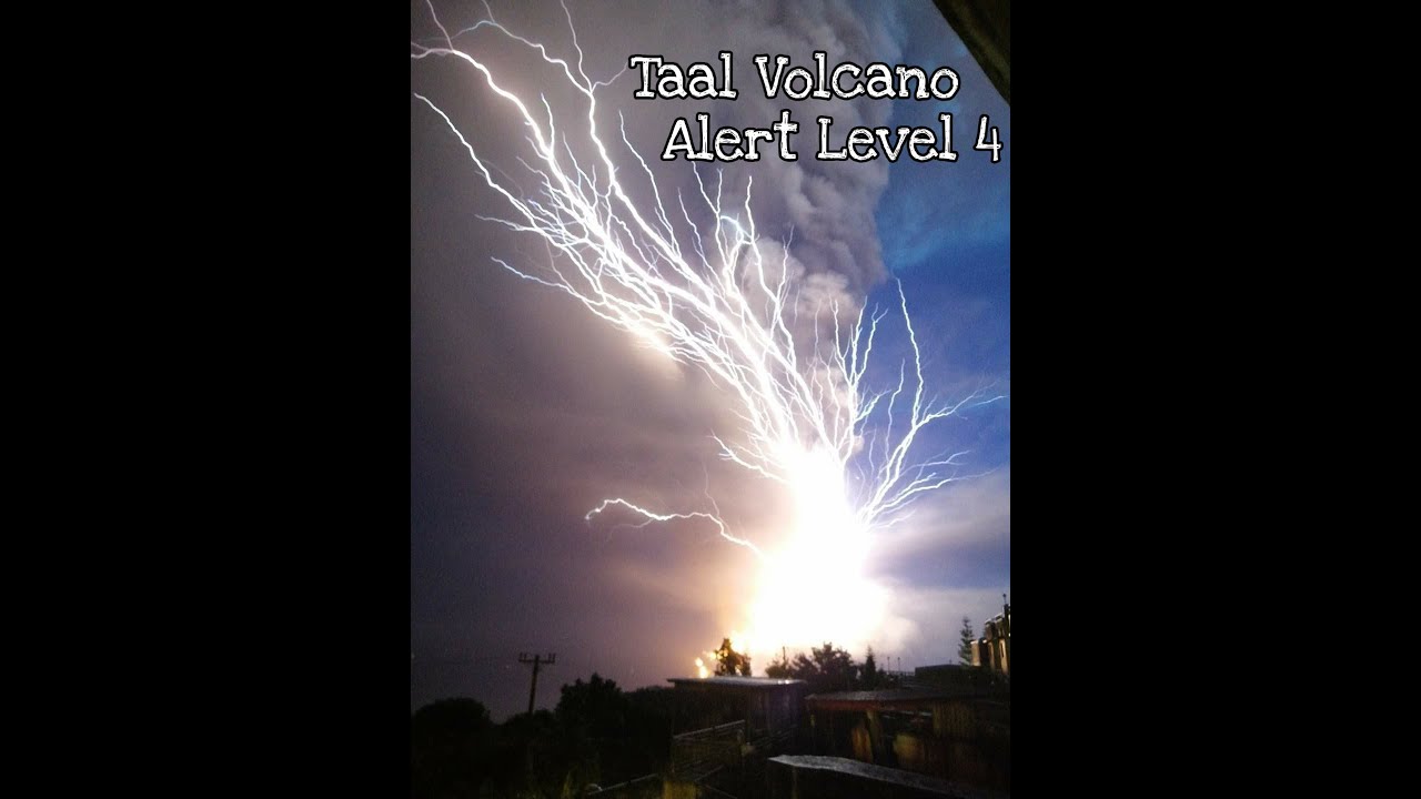 taal volcano alert level 4 dangerous level l ash fall alert - YouTube