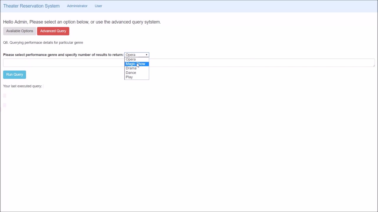 Theater Reservation System - YouTube