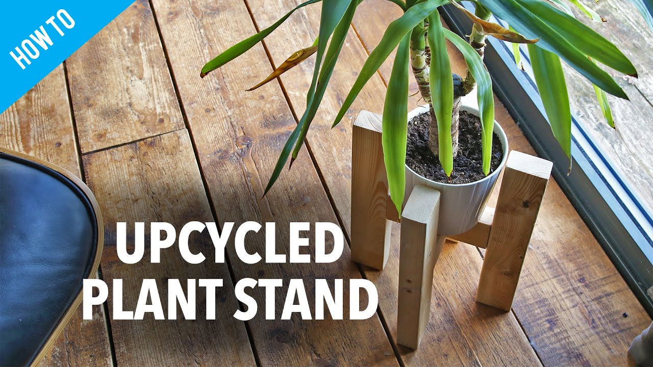 How to make an upcycled plant stand - YouTube