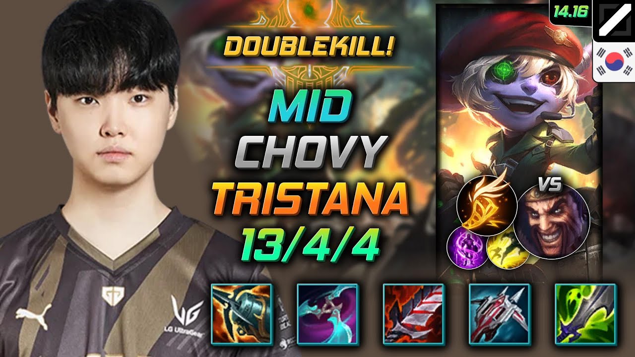 Tristana Mid Build Chovy Kraken Slayer Fleet Footwork - LOL KR ...