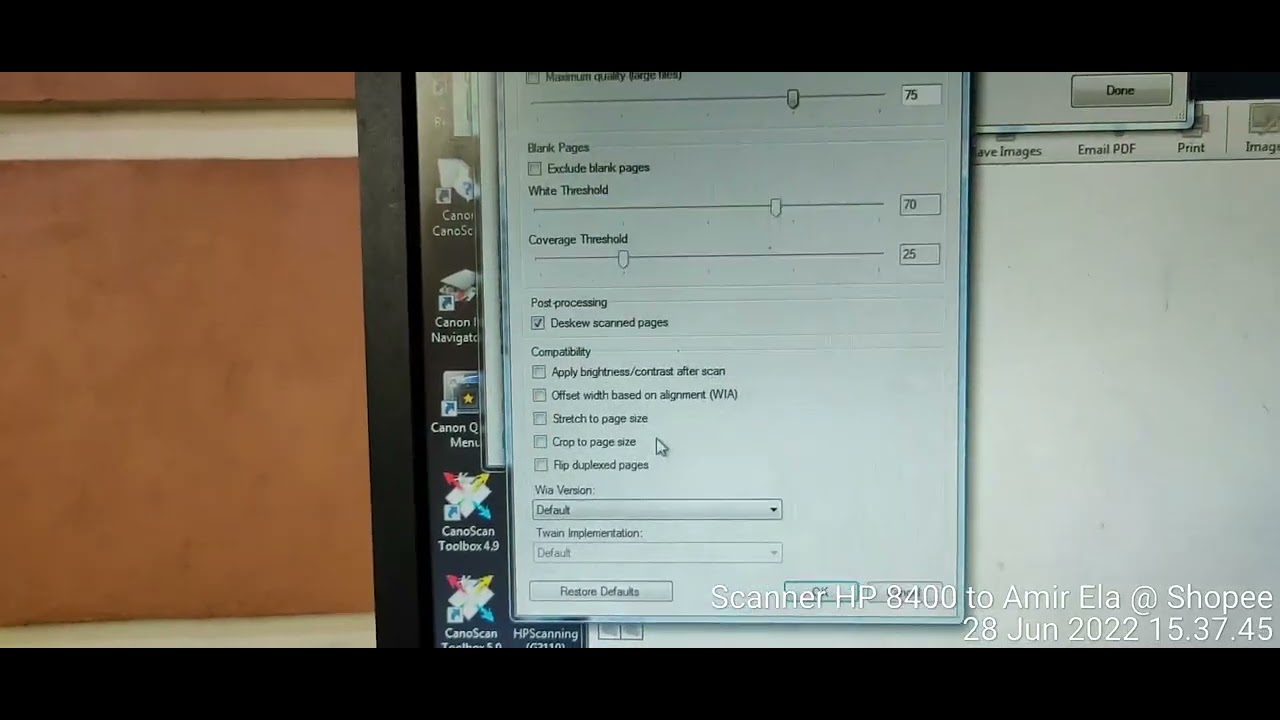Scanner HP 8400 Full Folio cocok buat kertas yang sudah di laminating ...