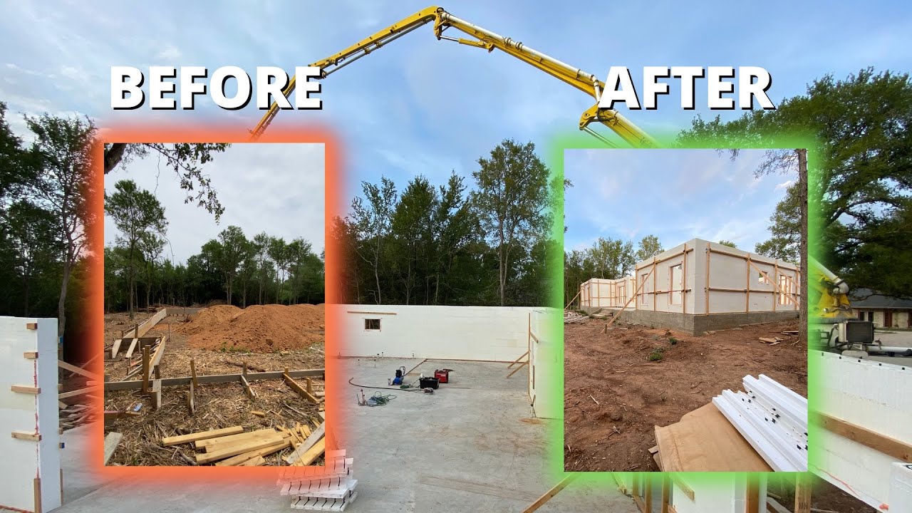 Building A Styrofoam Block House | Part 2 - YouTube