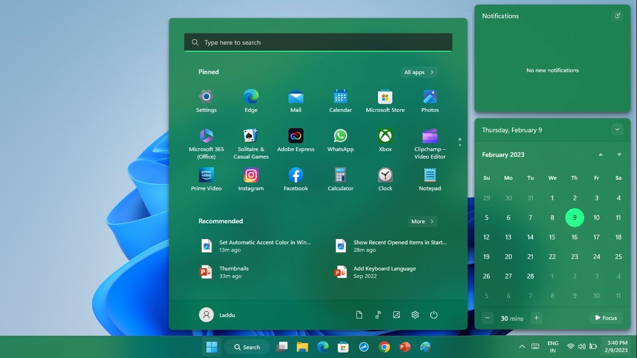 Set Automatic Accent Color in Windows 11 - YouTube