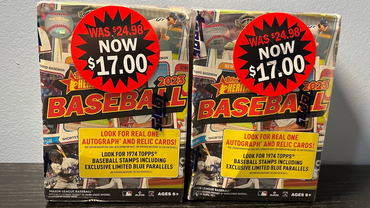 2023 Topps Heritage Blasters!! Did these discounted Blaster give hits ...
