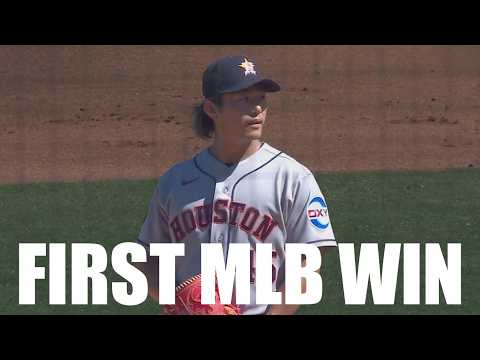 Tatsuya Imai Strikes Out 9 in Scoreless Start for His First Win in MLB!