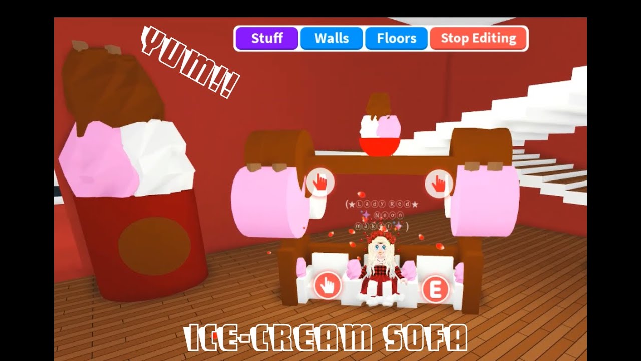 🍦🍦 BUILD HACK ICECREAM SOFA 🍦, Adopt Me, Roblox - YouTube