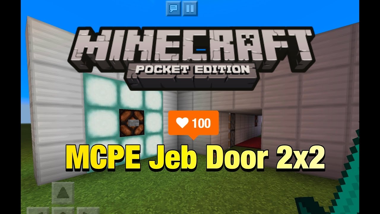 Minecraft Pocket Edition [0.16.0] | How to build 2x2 redstone jeb door ...