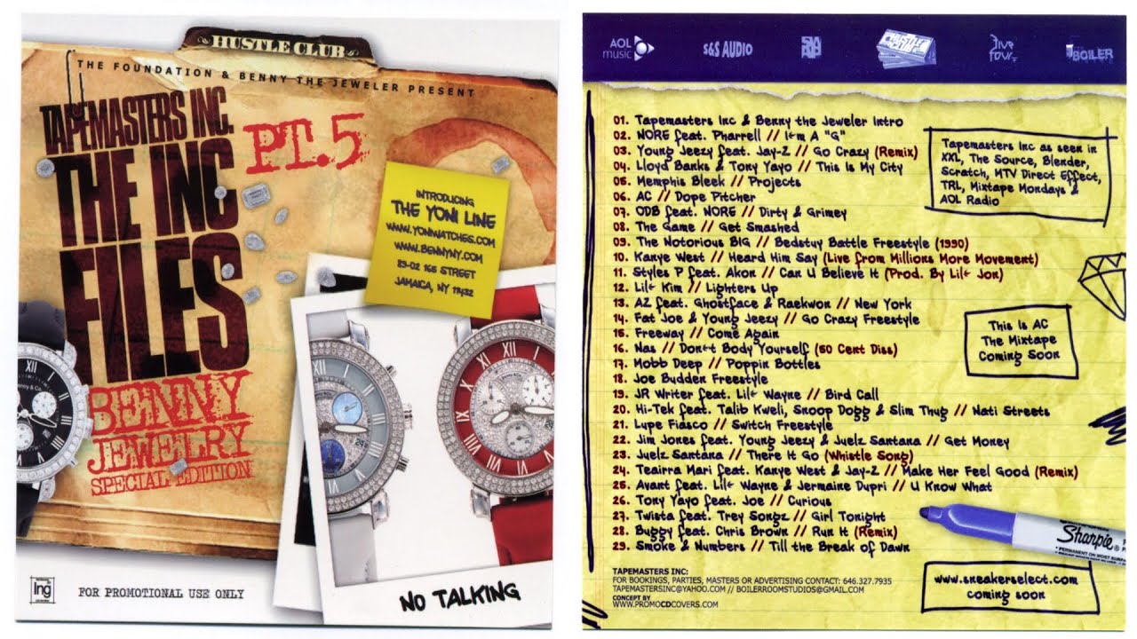 (FULL MIXTAPE) Tapemasters Inc. - The Inc Files Pt. 5: Benny Jewelry ...