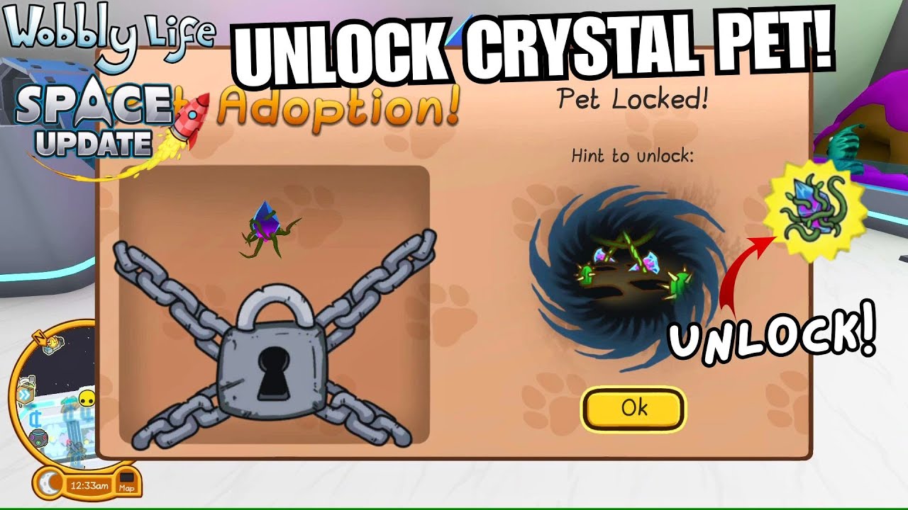 UNLOCK MYSTERIOUS CRYSTAL PET! Wobbly Life Space Update - YouTube
