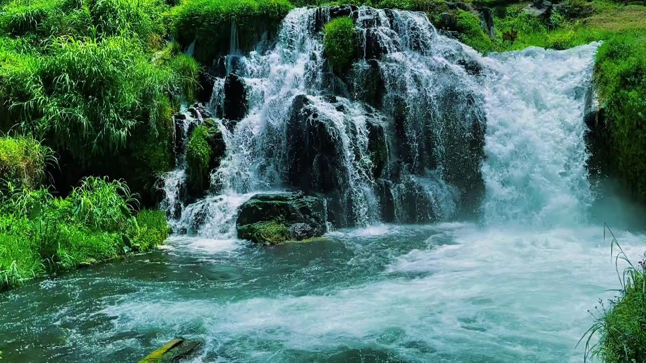 Waterfall sounds, river sounds, water sounds, waterfall, white noise ...