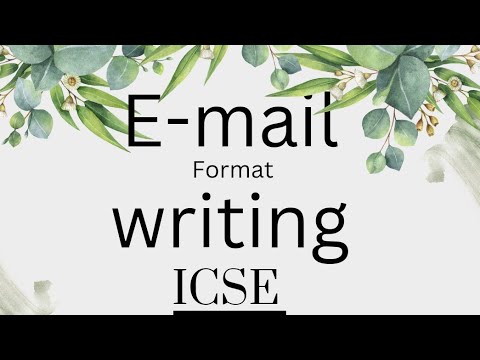 ICSE Email writing ️ Format.. #viral #icse #englishgrammar #english ...