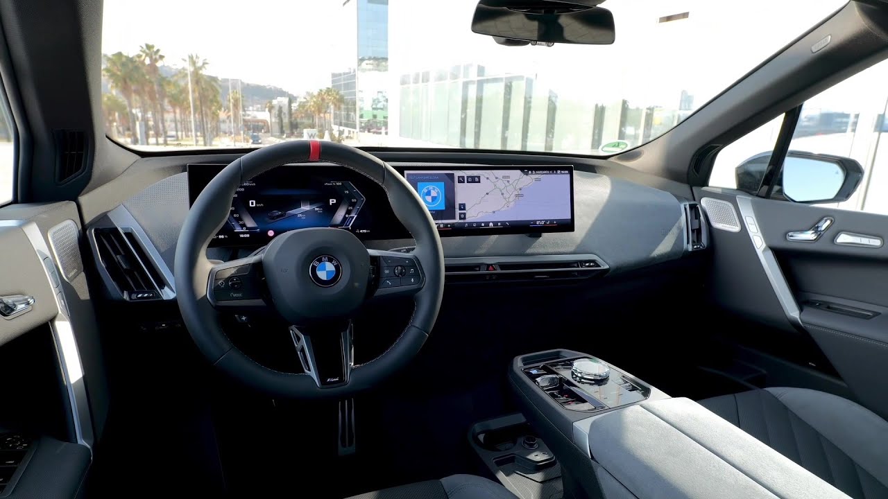 BMW iX M70 xDrive Interior Design in Frozen Deep Grey - YouTube