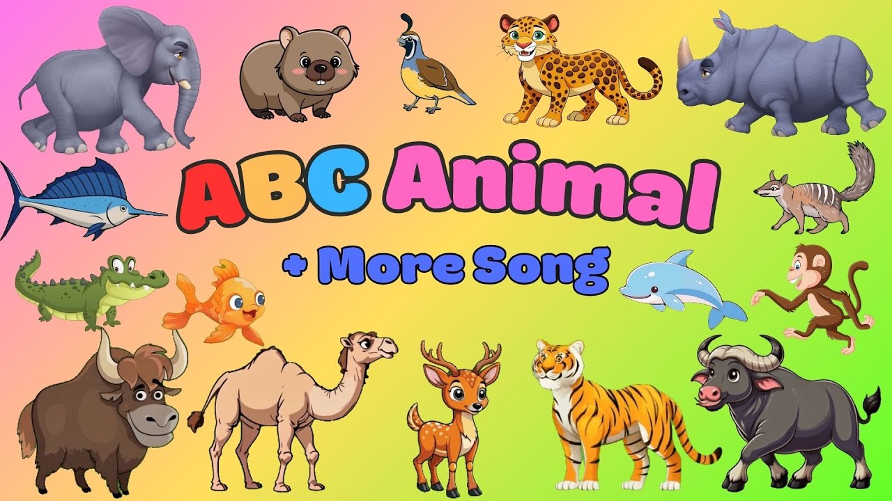 ABC Animals Sounds Song + Alphabet Animals 1 Hour| Learn ABC With ...