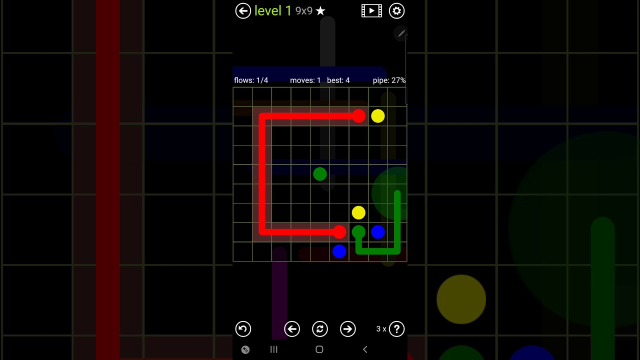 How To Solve Flow Free Extreme Pack Level 1 9x9 Hard Board Walk Through ...