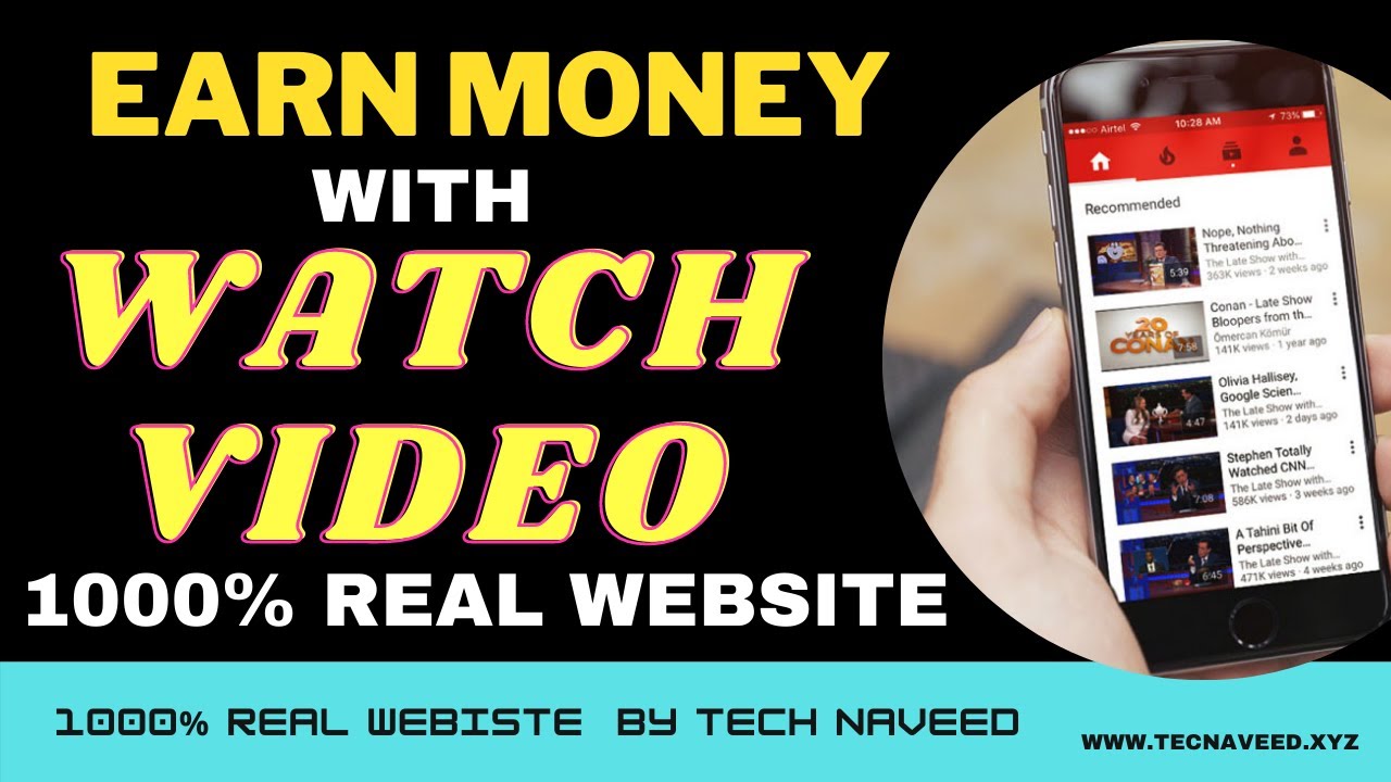 Make Money Online Just Watching Video's (Top Best Website 2021) Full Guide - Tech Naveed - YouTube