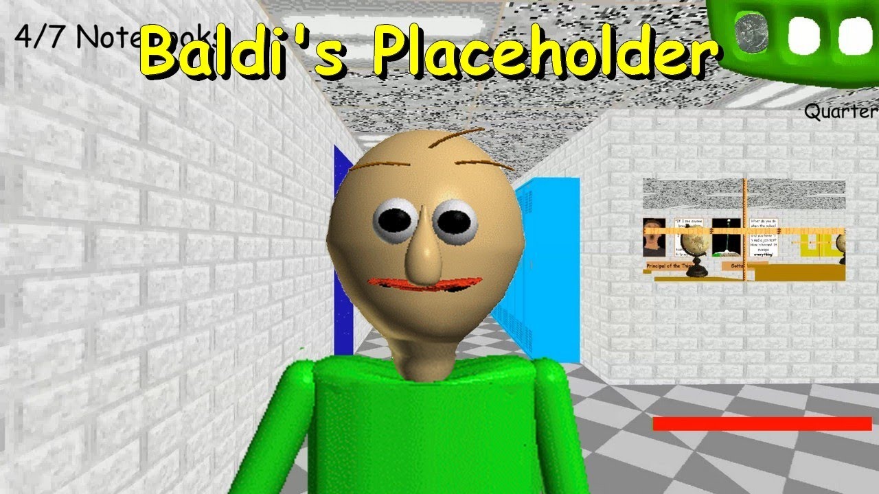 Baldi's Placeholder V1.1 (Baldi's Basics Mod) - YouTube
