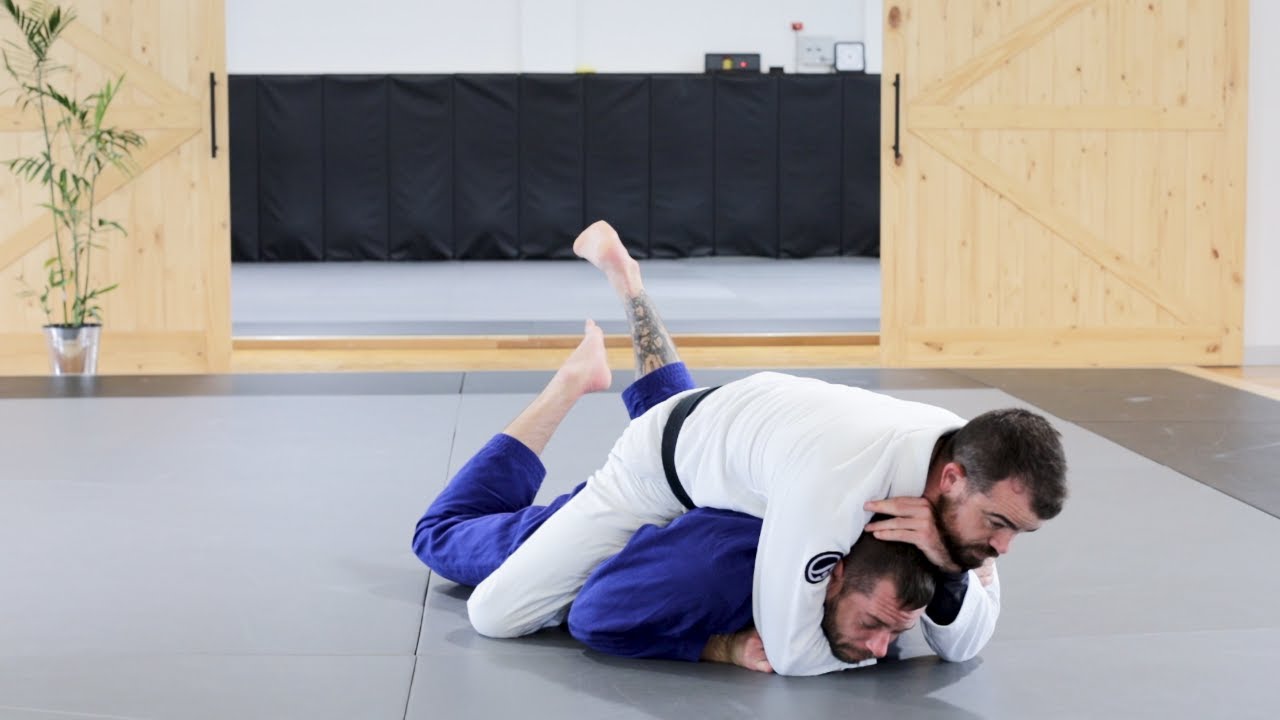Transition to back off forearm choke (level 1.5) - YouTube