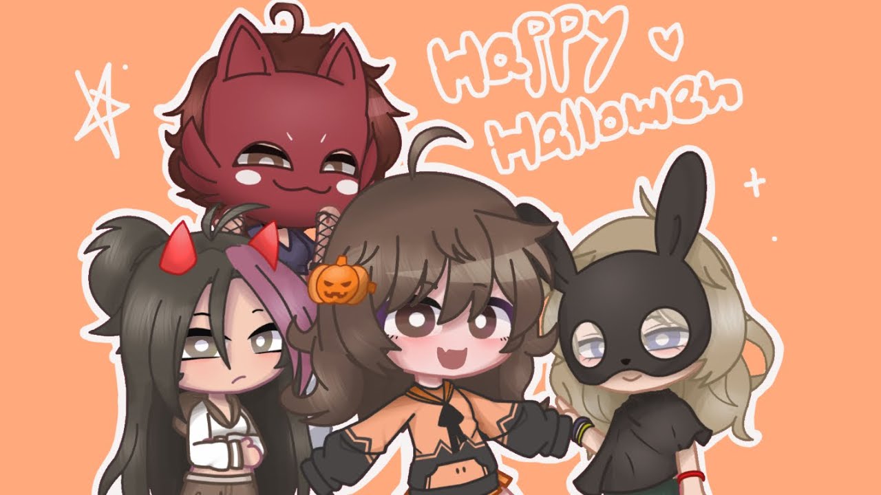 HAPPY HALLOWEEN!🧡🤍 (gacha club short) - YouTube