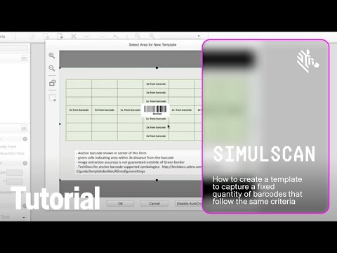Zebra SimulScan Template Builder Tutorial: Group of Common Barcodes ...