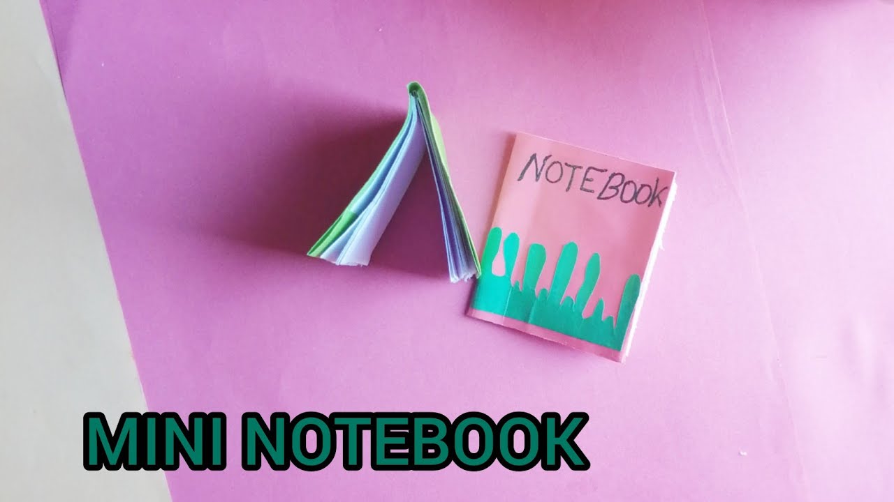 Mini NoteBook Craft||DIY Back To School - YouTube
