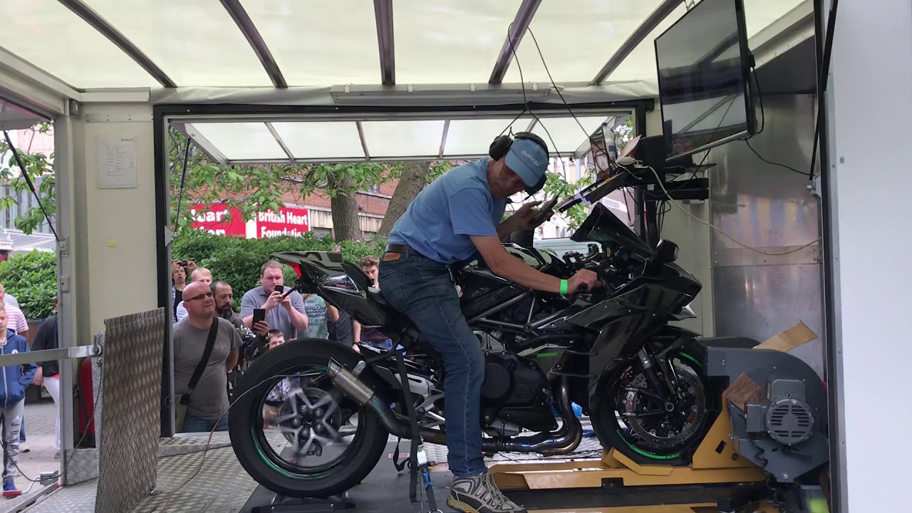 DynABike Dynos Kawasaki H2 - YouTube