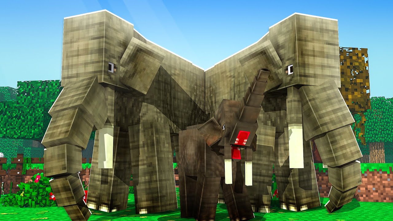 Minecraft: FAMÍLIA DE ELEFANTES! - ZOOLÓGICO Ep.31 ‹ PAULINHU › - YouTube