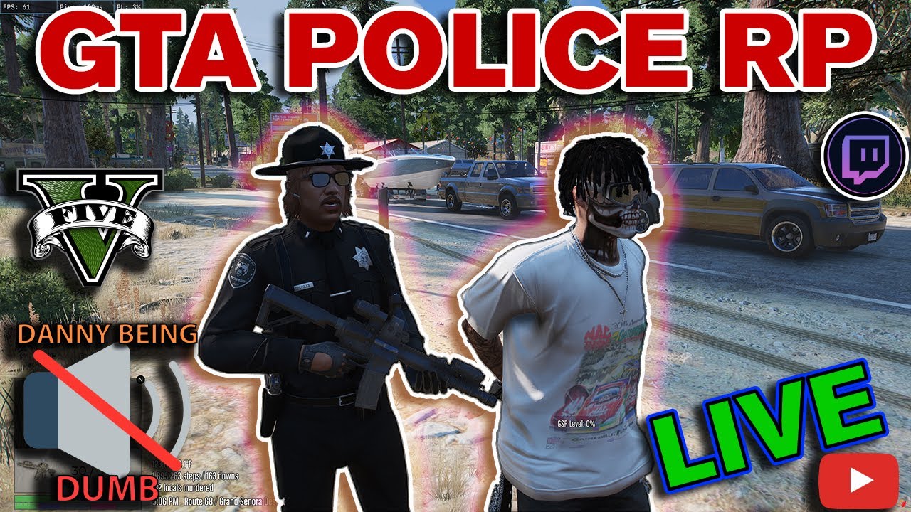 GTA Police RP, police chases, Bank robberies, admin trolls players in ...