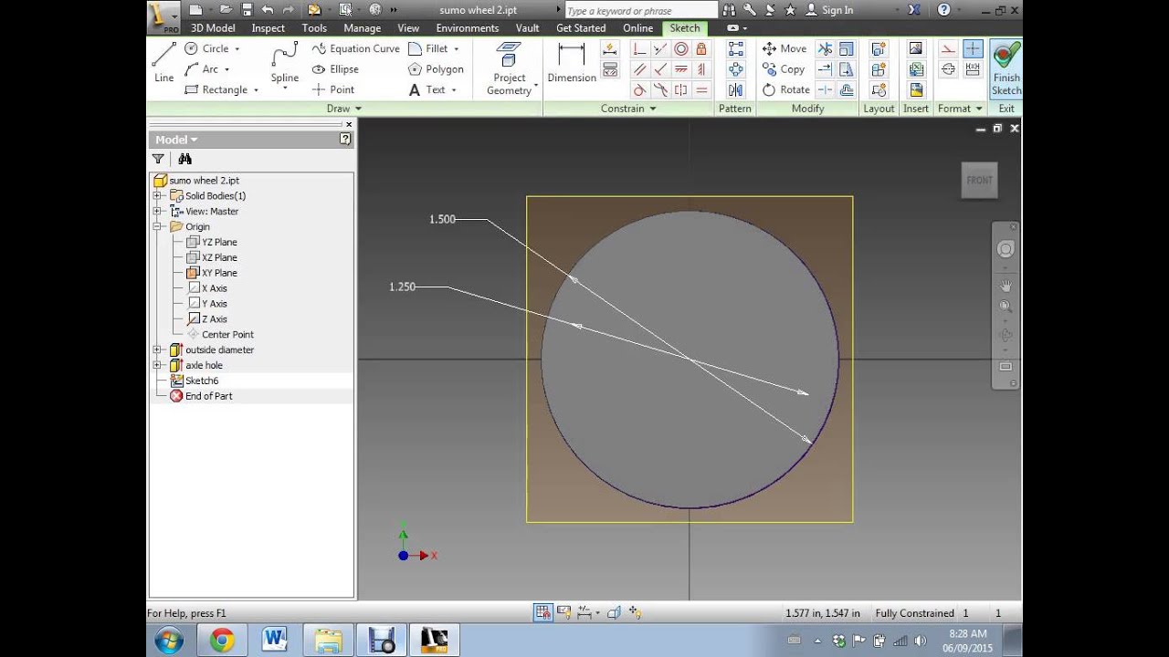 inventor tread and front indent - YouTube