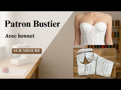 Bustier avec bonnet sur mesure | Transformer ton corsage de base pas à pas