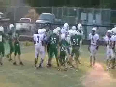 Groveton Football #12 Brandon Kemper 1st half of season 8th 2010 - YouTube