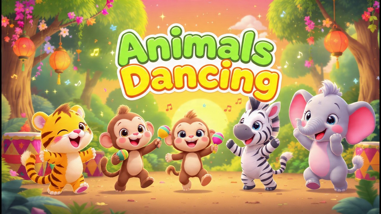 Happy Animals Dance Show | 3D Cute Cartoon | Funny Dancing Animals ...