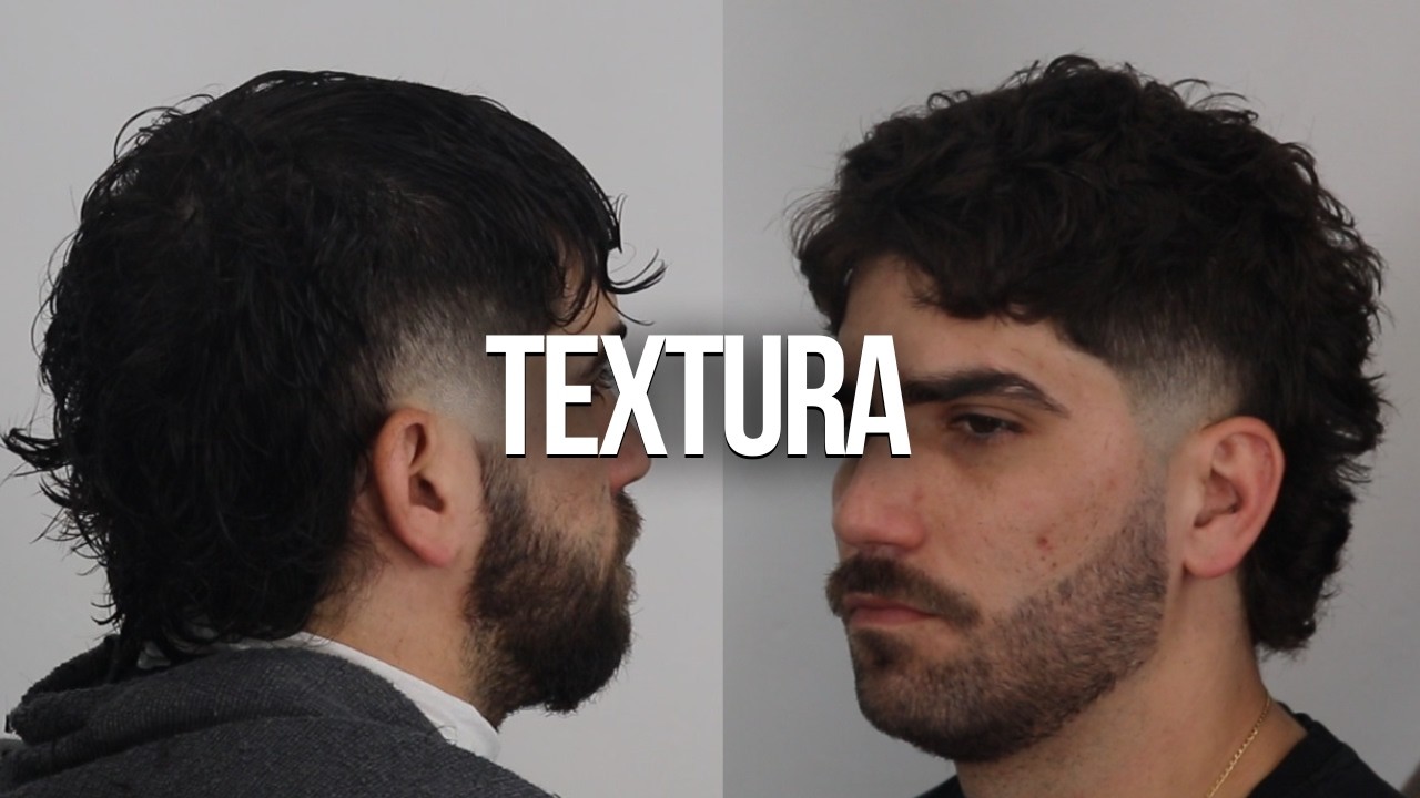 Como PEINAR BIEN la TEXTURA hacia DELANTE | MULLET con TAPER FADE - YouTube