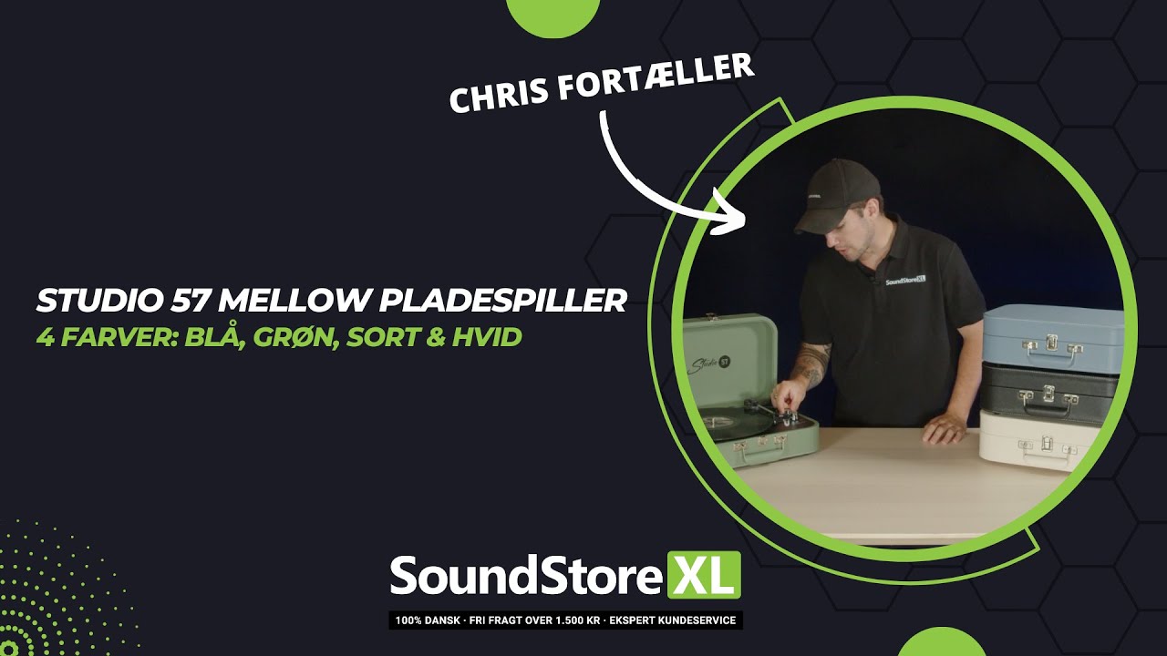 Studio 57 Mellow Pladespiller (4 Farver) - YouTube