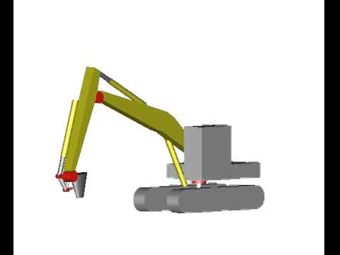 Dymola - Excavator simulation - YouTube