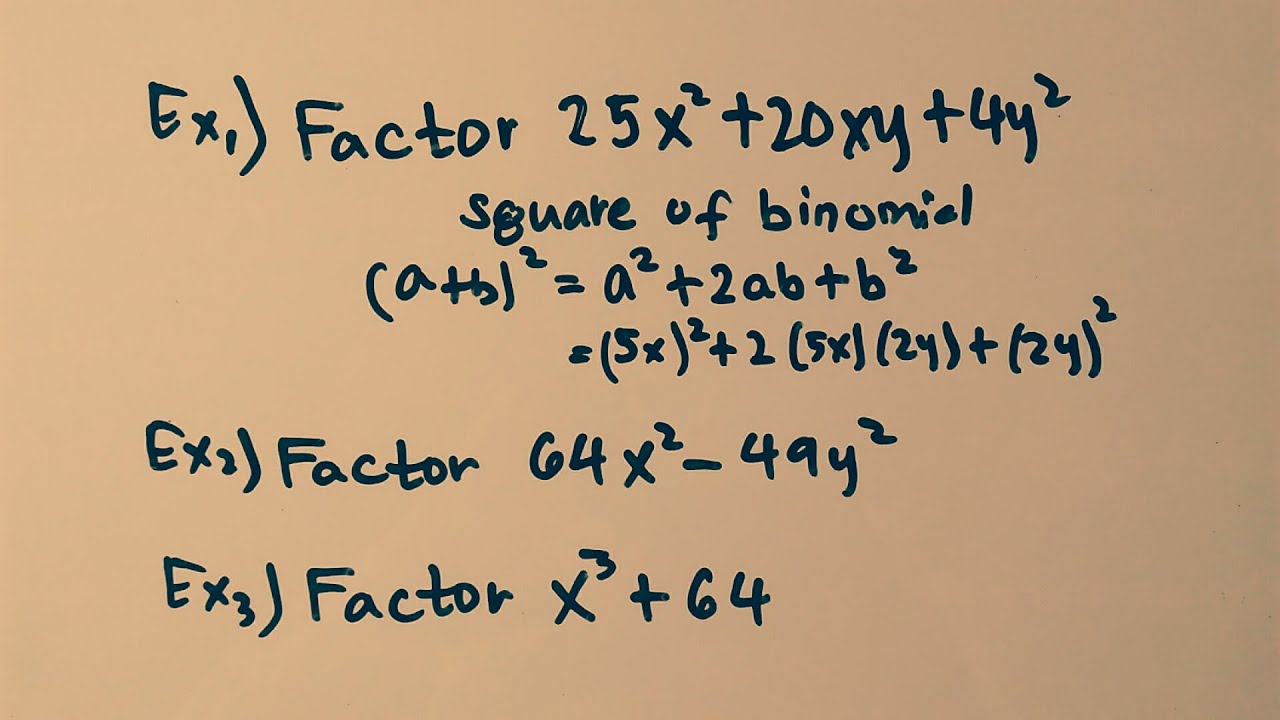Polynomial Factor Tricks in Filipino - YouTube