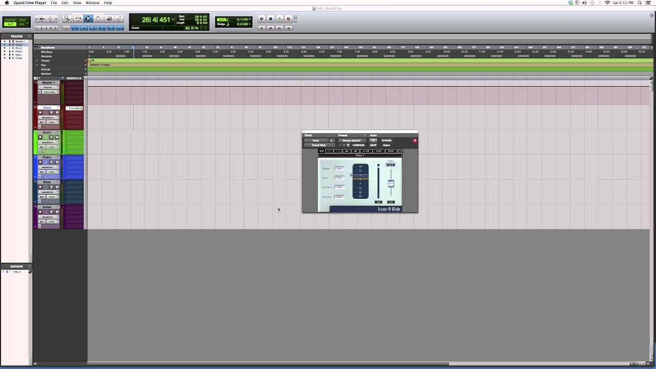 522 Overview Of The Powerful Waves Trans X Wide Plug In Inside Protools - YouTube