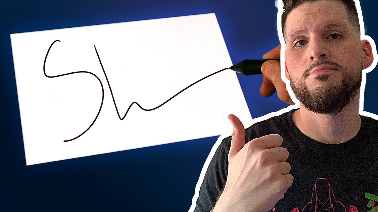 EASY way to sign your digital artwork! - YouTube