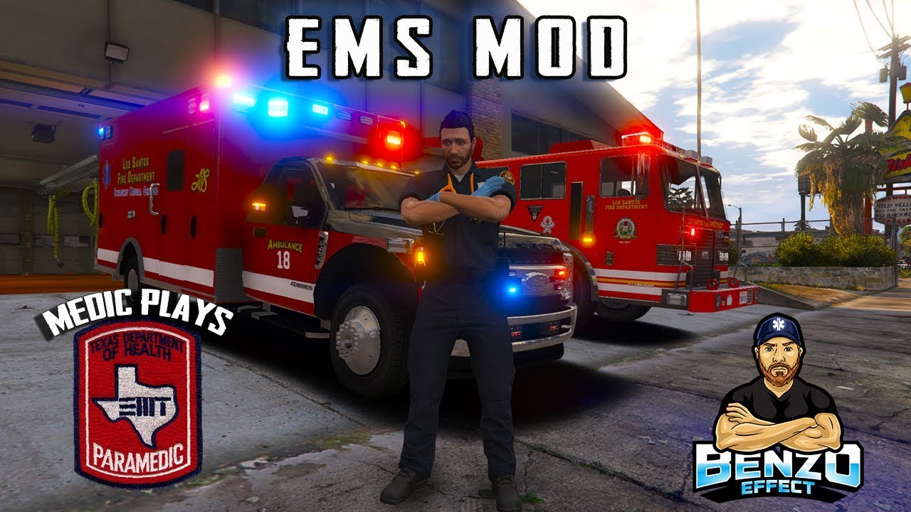 REAL LIFE PARAMEDIC plays GTA 5 EMS MOD - YouTube
