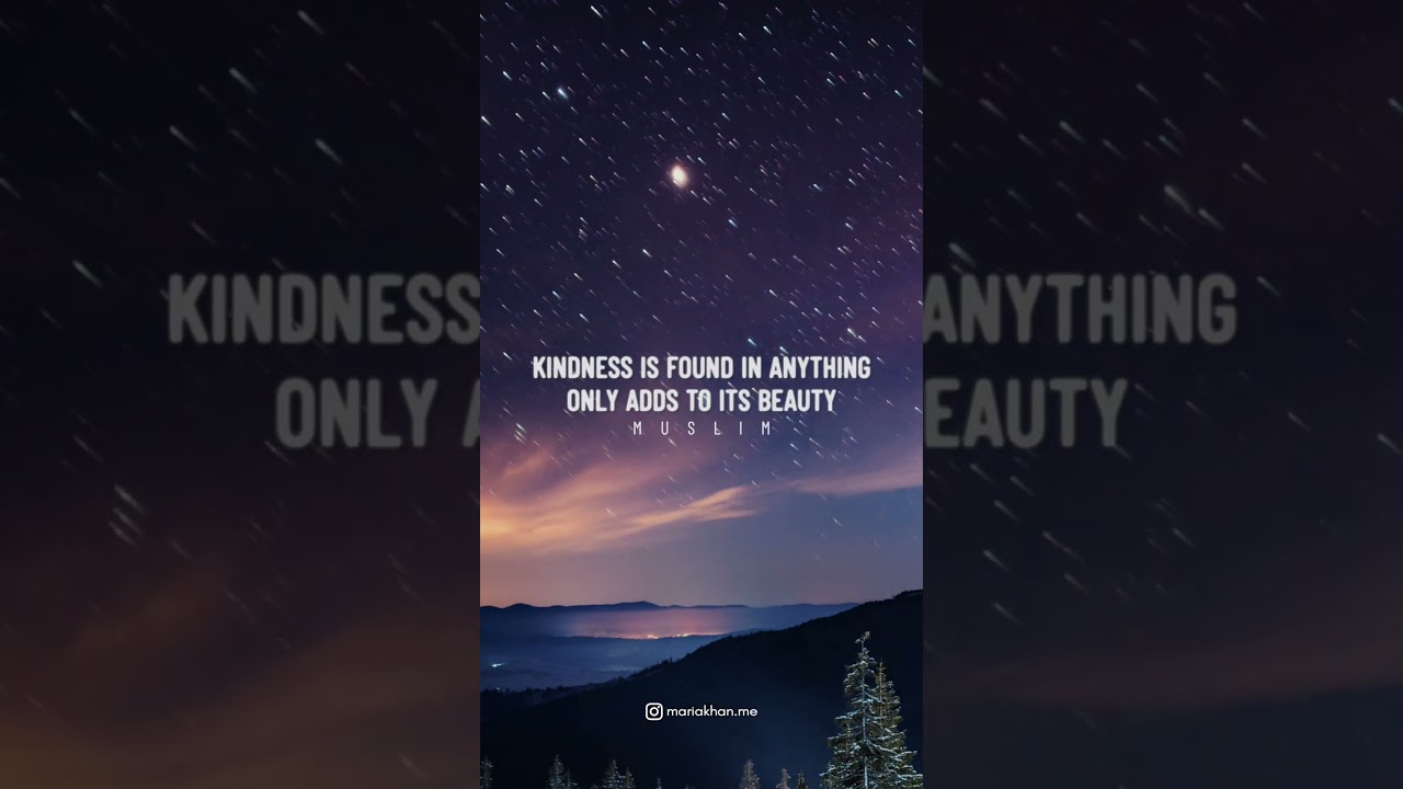 Allah Loves Kindness by Maria Khan #Maria Khan #Shorts - YouTube