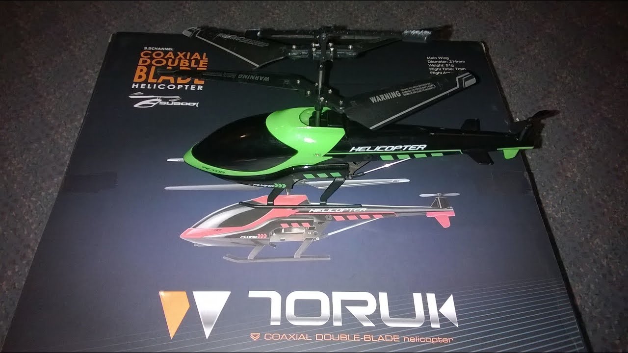 First time to fly 3.5 channel COAXIAL DOUBLE BLADE HELICOPTER 2015 Guam ...