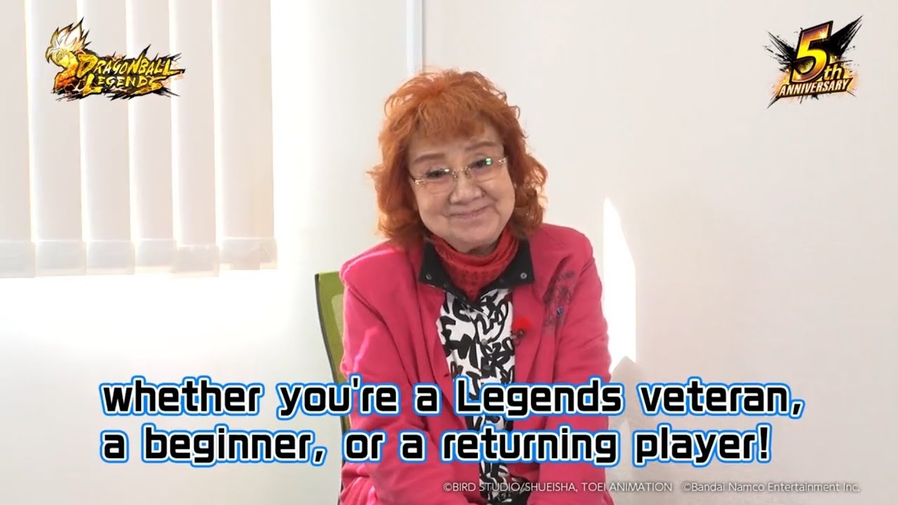 Masako Nozawa the voice of Gohan & Goku Message DRAGON BALL LEGENDS 5th ...