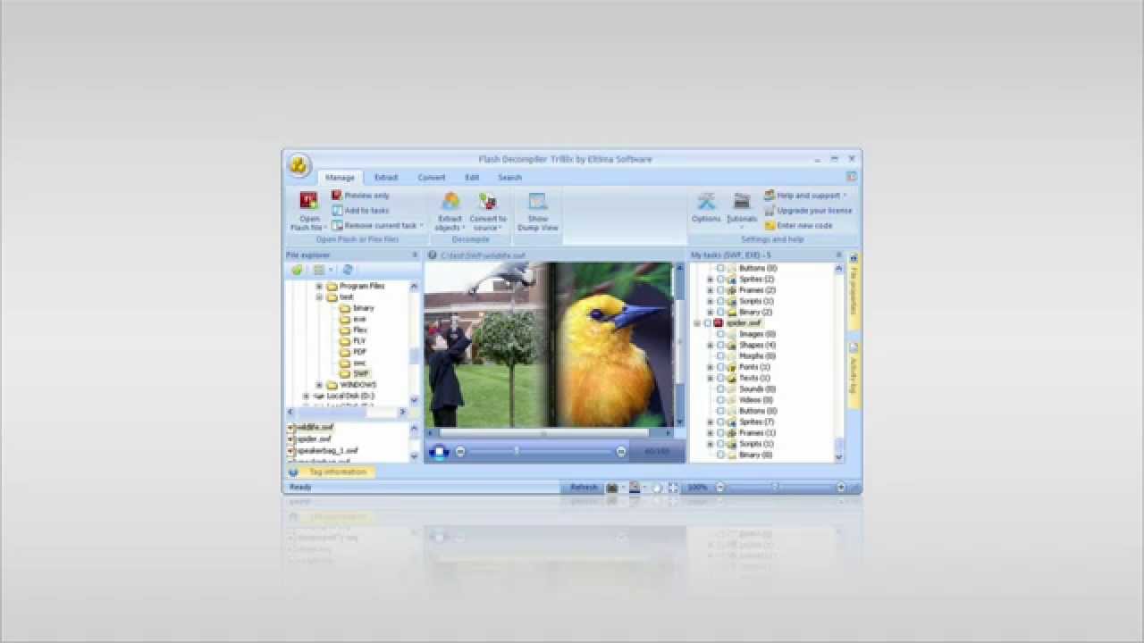 SWF Decompiler for Windows - YouTube