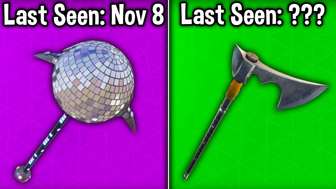 10 PICKAXES BECOMING RARE IN SEASON 9! (Fortnite Rarest Harvesting ...