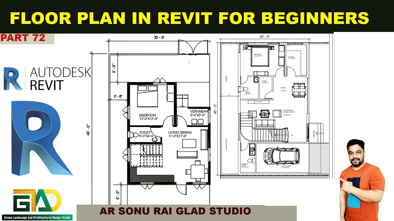 FLOOR PLAN IN REVIT FOR BEGINNERS I REVIT Beginners Tutorial (Part 72 ...